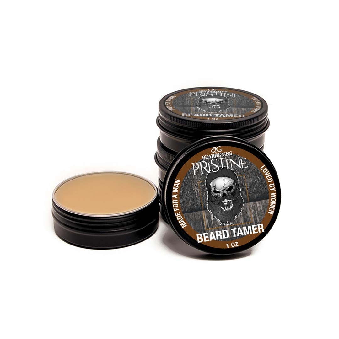 Beard Gains Pristine Scented Color Tinted Beard Tamer Wax for Men, Sha ...