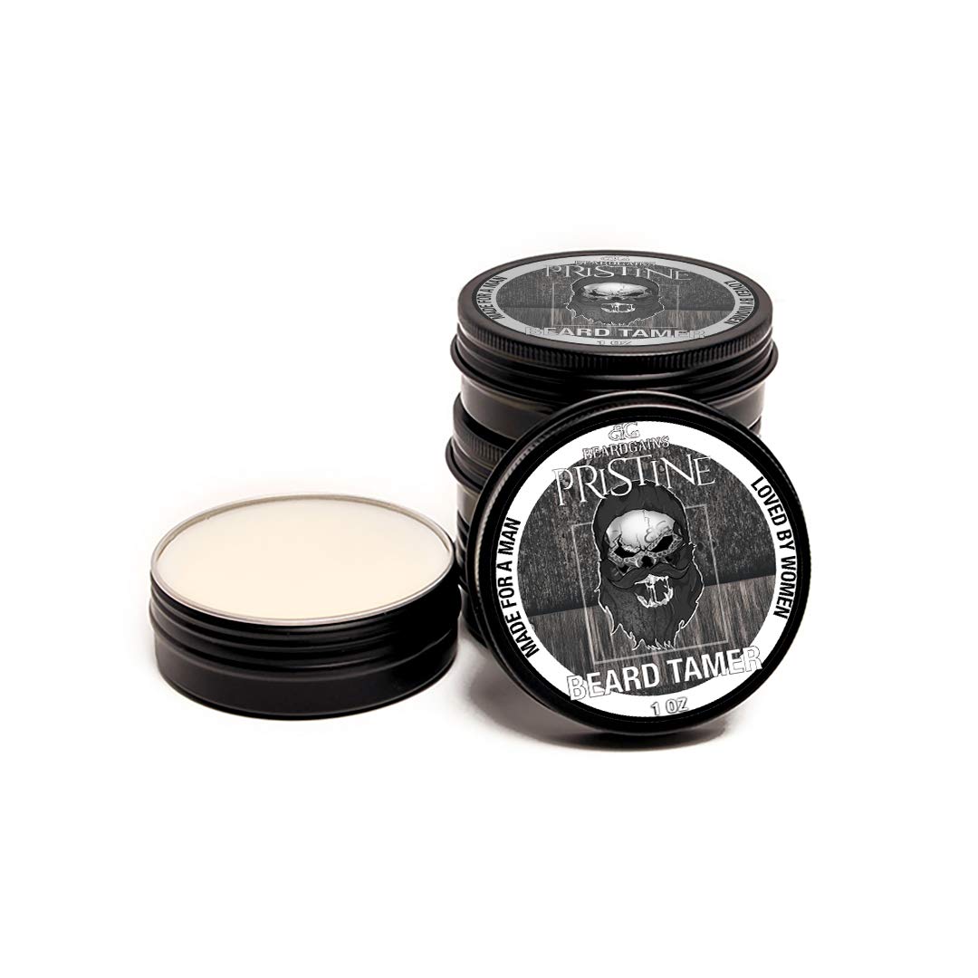 Beard Gains Pristine Scented Color Tinted Beard Tamer Wax for Men, Sha ...