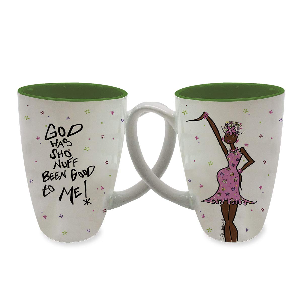 Shades of Color Latte Mug, God Has Sho Nuff Been Good to Me, 5 x 5 inc ...