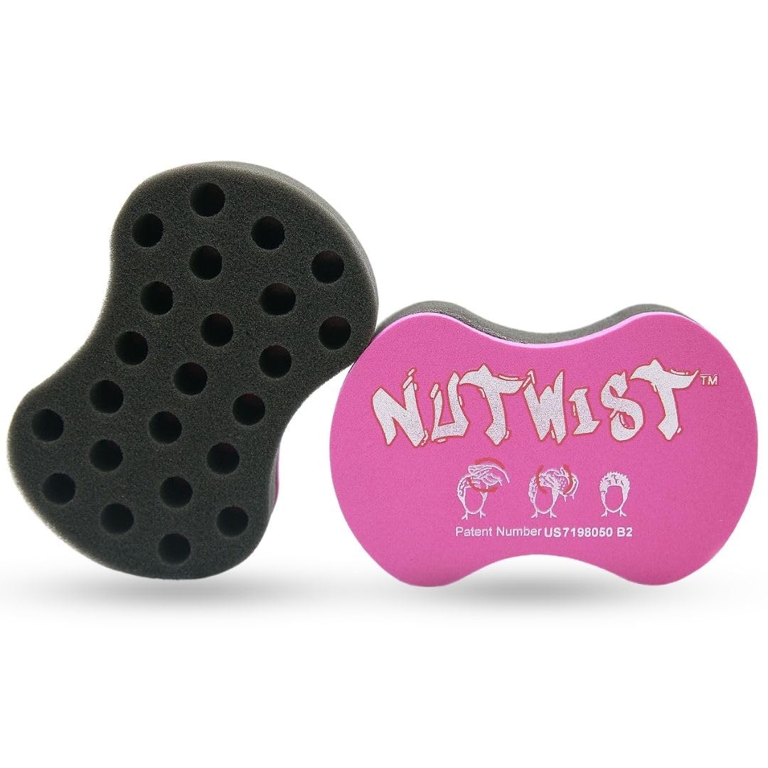 Nudred NuTwist Dread Twist Hair Sponge for Curls Black Men, Coils, and ...