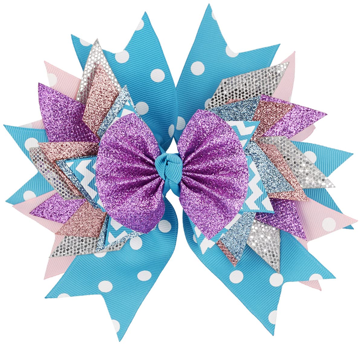 Lily Frilly Blue and Purple Hair Bow – BuyBlack.org