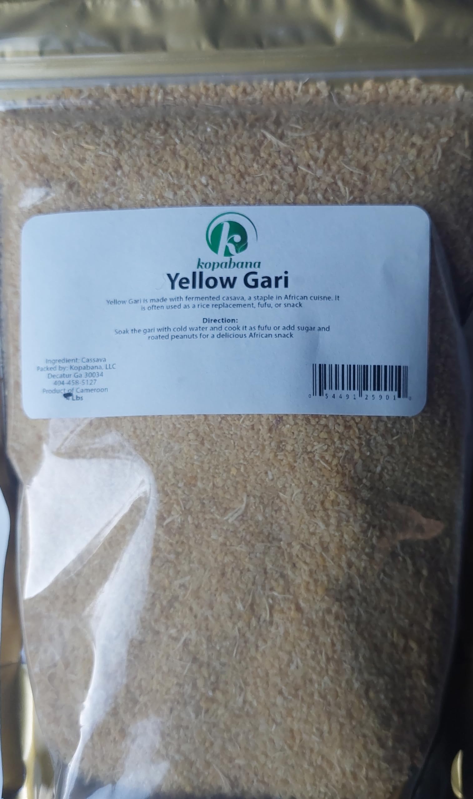 KOPABANA Yellow Garri, Garri, Naturally Processed Garri 2 lb – BuyBlack.org