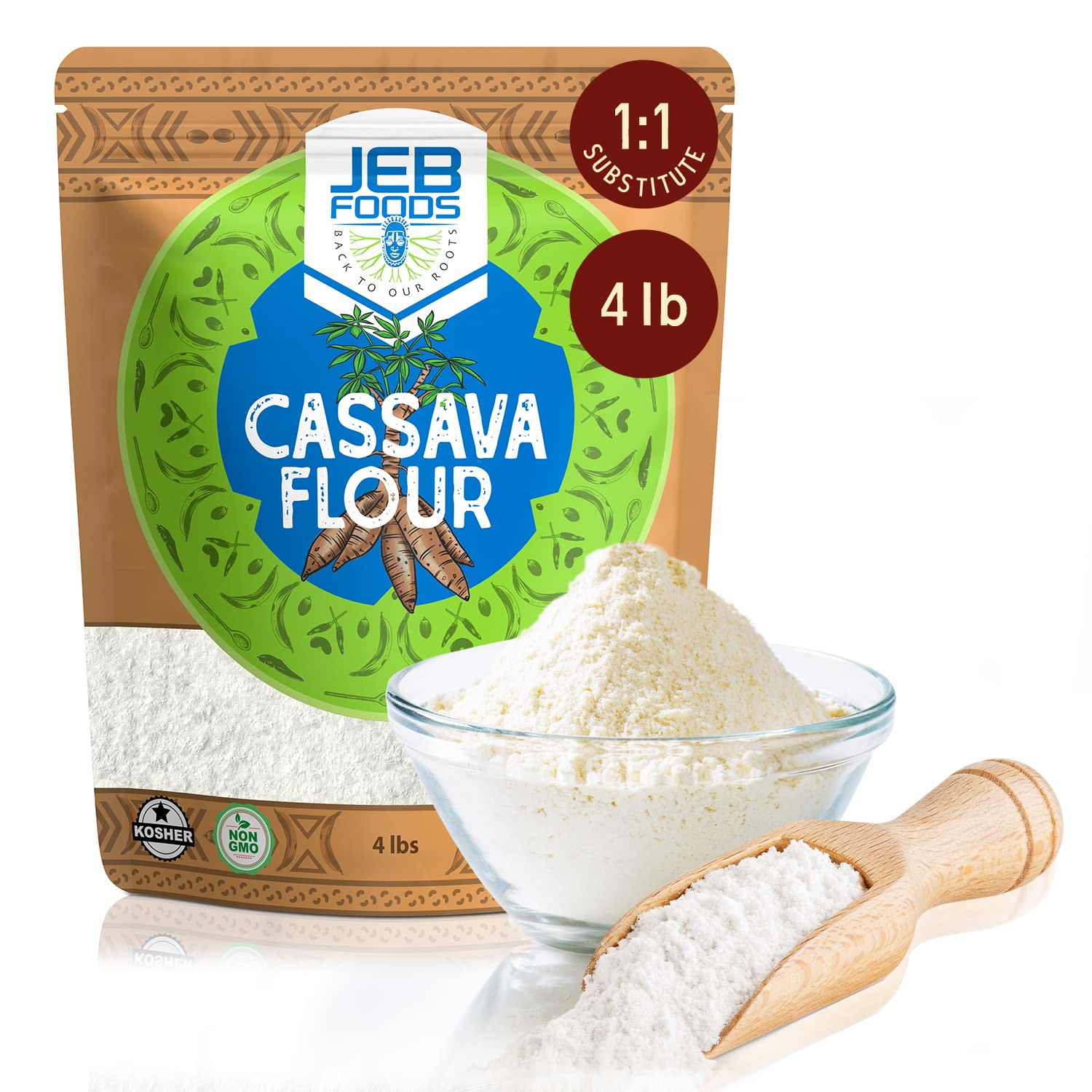 Jeb Foods Cassava Flour | Gluten Free Baking Flour Made With Hand-Peel ...